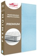 FROTÉ PROSTĚRADLO PREMIUM 90X200 CM MODRÉ
