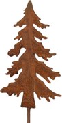 Rustikální rezavý zápich stromek Christmas Tree Rust S - 6*1*34 cm
