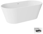 Besco Akrylátová volně stojící vana Deeva 150x75 (160x75, 170x80, 180x80) Rozměry (cm): 150x75, Typ a barva výpustě: Click-Clack se šterbinovým přepadem, chrom