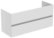 Ideal Standard Eurovit+ - Umyvadlová skříňka, 55x120x44 cm, 2 zásuvky, lesklá bílá R0266WG
