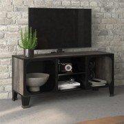 TV skříňka šedá 105 x 36 x 47 cm kov a MDF
