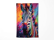 Rychleschnoucí XL plážová osuška ZEBRINA barevná 100 x 180 cm, 100% mikrovlákno