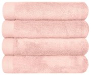 SCANquilt modalový ručník MODAL SOFT světle růžová osuška 70 x 140 cm