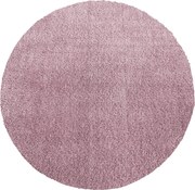DY Kulatý růžový huňatý koberec Kamel Rozměr: 60 cm