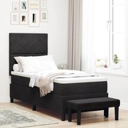 Postel s boxspringem s čelo Černá 200 x 80 cm samet 3344542