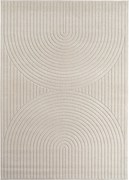 Ayyildiz, Kusový koberec Nova 1201 cream - na ven i na doma, 120x170, bílá, chodba / předsíň