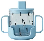 Světle modrý dětský hrnek Design Letters Grow With Your Cup