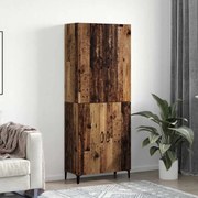 Vysoký bufet 2 ks Staré dřevo 69,5 x 34 x 180 cm 3394569
