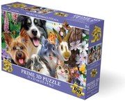 Puzzle 3D - Smějící se domácí zvířata