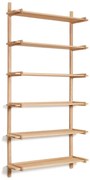 Modulární policový systém z dubového dřeva v přírodní barvě 110x202 cm Sitra – Kave Home