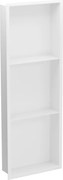 Mexen X-Wall-R, polička na zapuštění na obklad s límcem 90 x 30 cm, bílá, 1920903010S