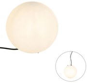 Moderní venkovní lampa bílá 25 cm IP65 - Nura