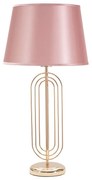 Růžová stolní lampa Mauro Ferretti Krista, výška 64 cm