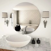 Nástěnné zrcadlo 70 cm kulaté sklo 245705