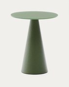 Kulatý odkládací stolek se skleněnou deskou ø 30 cm Wilshire – Kave Home
