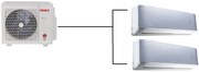 Klimatizace Vivax Design R+ silver 1+2 (2,7kW + 3,5kW) Multi-split R32