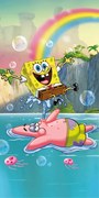 Vesna | Dětská osuška Sponge Bob Tropical 70x140 cm