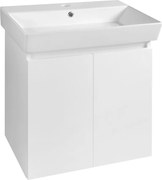 Aqualine Aqualine, PANEDA umyvadlová skříňka 55x55x34,2cm, bílá, PN255