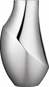 Georg Jensen Flora Váza ocelová 23 cm stříbrná leštěná