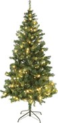 Vánoční stromek se světýlky, zelená, 180 cm, LED450, CHRISTMAS TYP 5