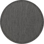 Ayyildiz, Kusový koberec Giza 1410 Black kruh, 120x120 (průměr) kruh, černá, chodba / předsíň