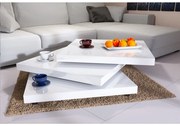 Jurhan Konferenční stolek, bílý 76x76 cm