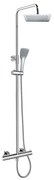 Mereo Sprchový program - Sprchový set s termostatem, 22x22 cm, 1 proud, chrom CB60104TSD