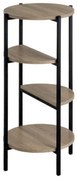 Regál v černo-přírodní barvě v dekoru dubu 40x80 cm – Casa Selección