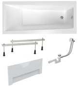 Obdélníková vana Laguna Idea Plus 170x75 cm akrylát levá i pravá SIKOID1700APNPC
