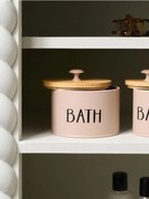 Sinsay - Úložná krabička s nápisem „Bath“ - hnědá