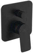 Ideal Standard Ceralife C - Baterie pod omítku, pro 2 spotřebiče, s tělesem, hedvábná černá BE061XG