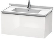 Duravit L-Cube - Umyvadlová skříňka 41x82x47 cm, 1 zásuvka, lesklá bílá LC616502222