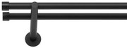 Dekodum Garnýž dvouřadá LOFT 19/19 mm černá matná 260 cm