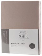 Prostěradlo jersey 3 s gumičkou 140x200 béžové na vysokou matraci 30 cm 140 g/m2 Eurofirany