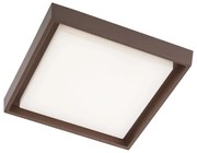 Redo group Redo Bezel, venkovní stropní svítidlo LED 25W 3000K, rezavohnědá, 27 x 27 cm, IP54