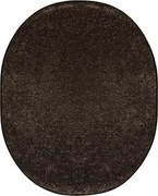 Vopi, Kusový koberec Laguna LUX čokoláda ovál, 80x150 ovál, hnědá, ložnice