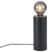 Moderní stolní lampa černá 24 cm - Cylinder