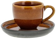 Jantarový keramický šálek na espresso 70 ml Gastro Black/Amber – Bitz