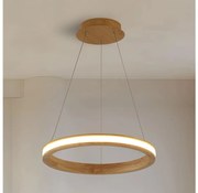 Brilagi - LED Lustr na lanku UMEA WOOD LED/30W/230V pr. 40 cm kaučukovník