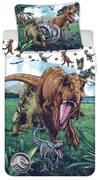 Bavlněné dětské povlečení na jednolůžko 140x200 cm Jurassic World "Trio" – Jerry Fabrics