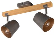 Bodové svítidlo v tmavě šedo-přírodní barvě 14x42 cm Bell – Trio