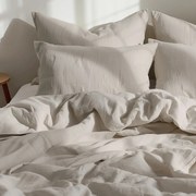Mušelínové prodloužené povlečení Natural Velikost: 140 x 220 + 70 x 90