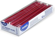Wimex 31101 - kónická svíčka 23 × 245 mm, červená - 10 ks