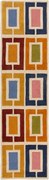 Flair Rugs, Ručně všívaný běhoun Illusion Retro Blocks Multi, 60x230, vícebarevná, dětský pokoj