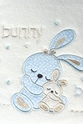 Dětská dárková sada ručník a osuška BUNNY, 2 ks Modrá