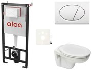 Cenově zvýhodněný závěsný WC set Alca do lehkých stěn / předstěnová montáž+ WC S-Line S-line Pro SIKOASP1