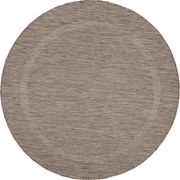 Ayyildiz, Kusový koberec Relax 4311 Brown kruh, 120x120 (průměr) kruh, hnědá, chodba / předsíň