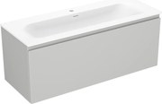 Mexen Orio, koupelnová skříňka 120 cm s umyvadlem Vela, 1 zásuvka, šedá matná/bílá matná, 91A10-12047-1-BF62-W23M01