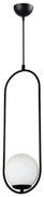 Černé závěsné svítidlo Squid Lighting Arch, výška 146 cm