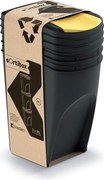 PROSPERPLAST Sada odpadkových košů SORTIBOX, 3x35l